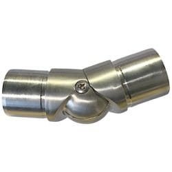 2X Adjustable Angle Stainless Steel Fitting Two Connections
