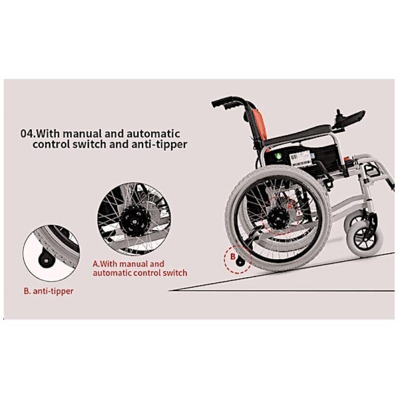 No.1 Best Self Propelled Electric Wheelchair With Manual