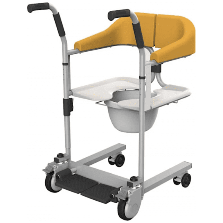 Safe Transfer Commode Over Toilet Wheelchair 120kg Capacity