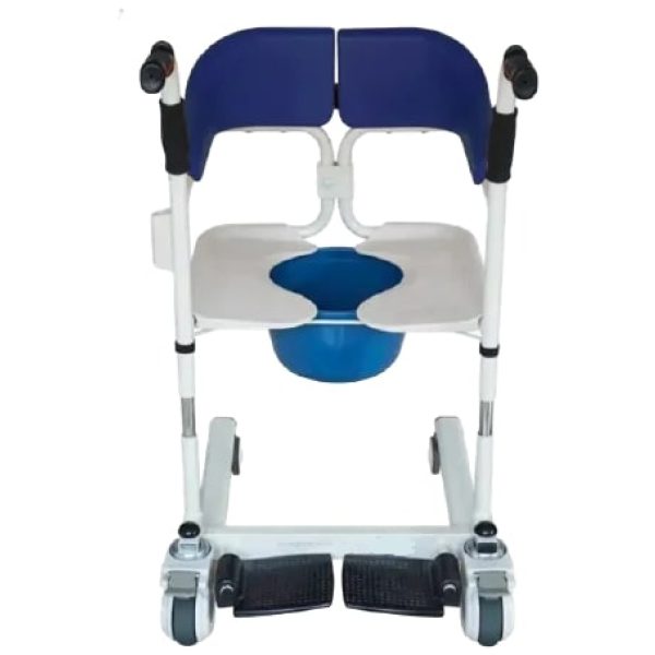 Safe Transfer Commode Over Toilet Wheelchair 120kg Capacity