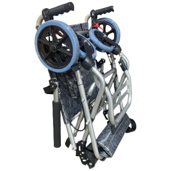 Light Transit Wheelchair Foldable With Carry Bag For Travel