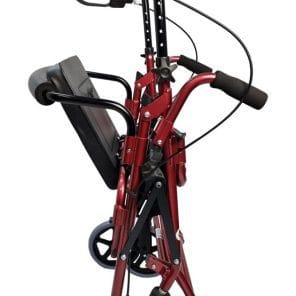Compact Aluminium Walking Frame With Hand Brakes