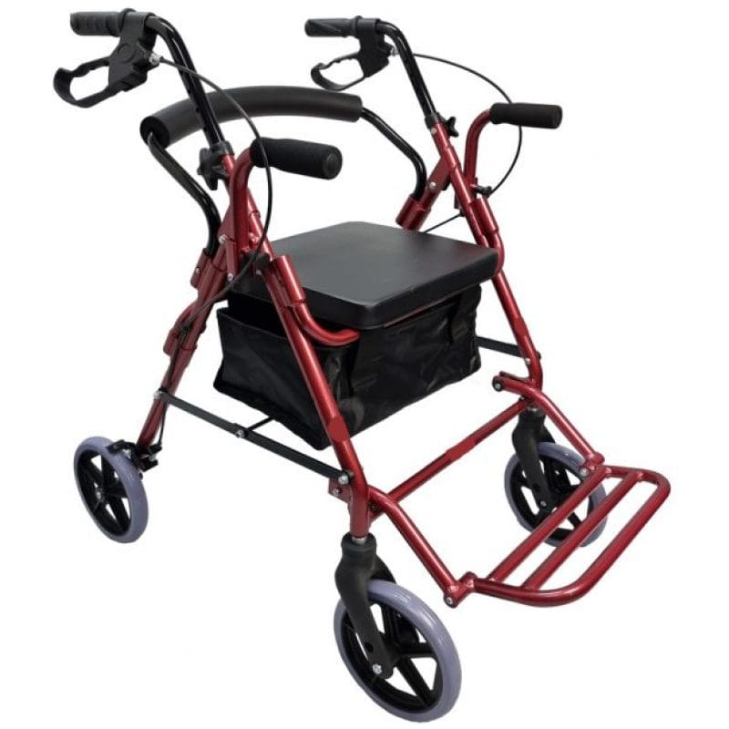 Compact Aluminium Walking Frame With Hand Brakes | Gelani Engineering
