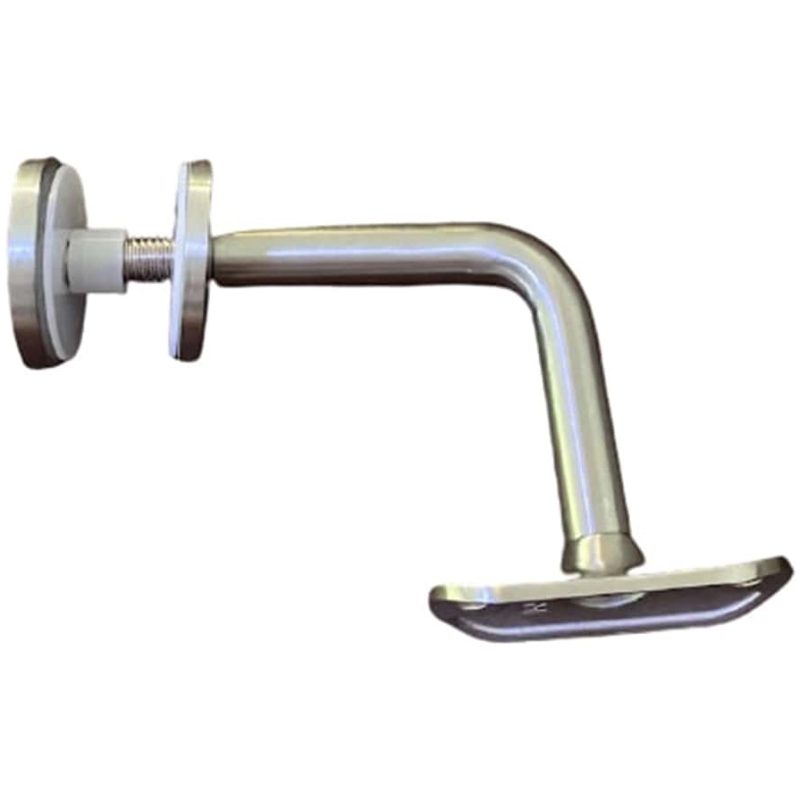 Stainless Steel Glass Mounted Bracket With Adjustable Base Height ...