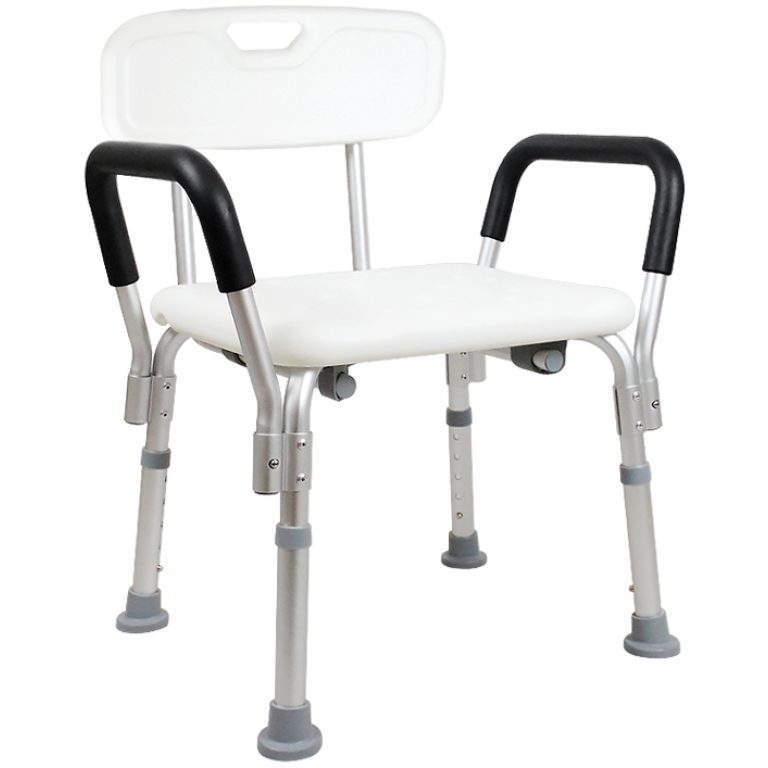 2 In 1 Shower Chair And Stool With High Quality Back Rest