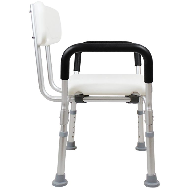 2 In 1 Shower Chair And Stool With High Quality Back Rest