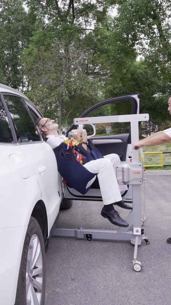 Portable Vehicle Hoist With Lifter And Sling Person Transport
