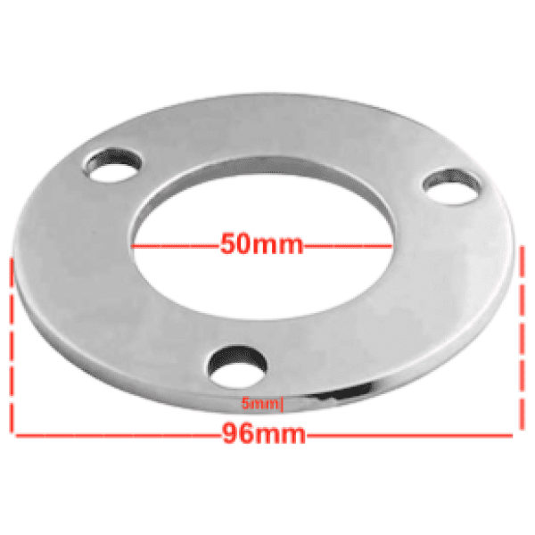 Strong Floor Mounted Pipe Base Plate Gilani Mobility