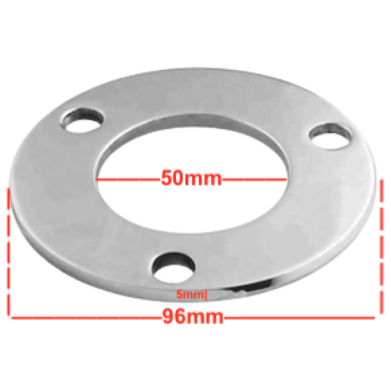 Strong Floor Mounted Pipe Base Plate Gilani Mobility