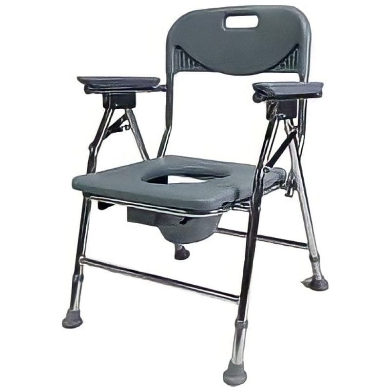 No.1 Best Adjustable Height Shower Commode Chair Bath Toilet