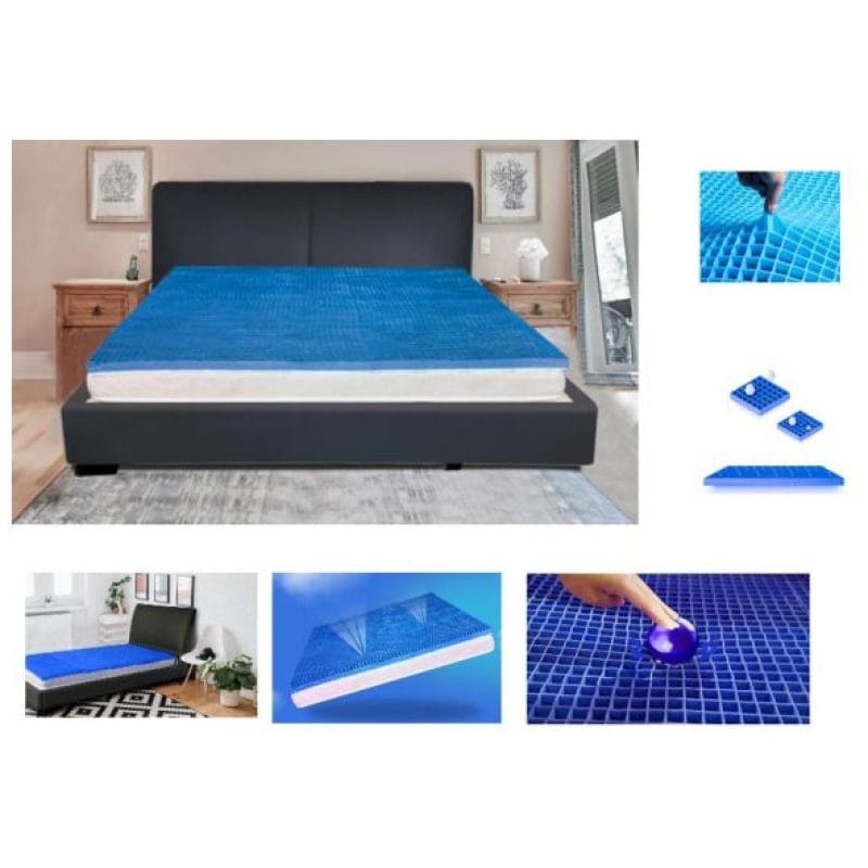 Gel Mattress Pad Cushion With Protective Cover