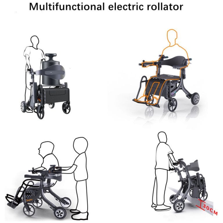 The STELLAR 5 In 1 Electric Rollator With Remote Control