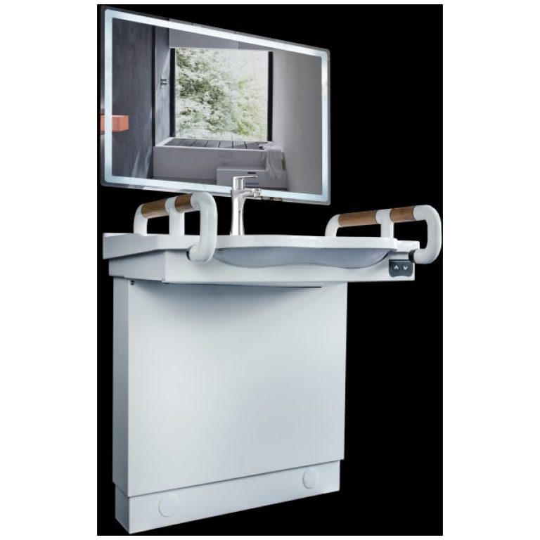 Accessible Powered Lifting Sink With Drawable Style Faucet: A Great ...