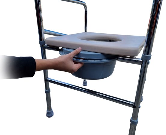 Adjustable Commode for Bedroom and Bathroom - Toilet Chair - Gilani ...