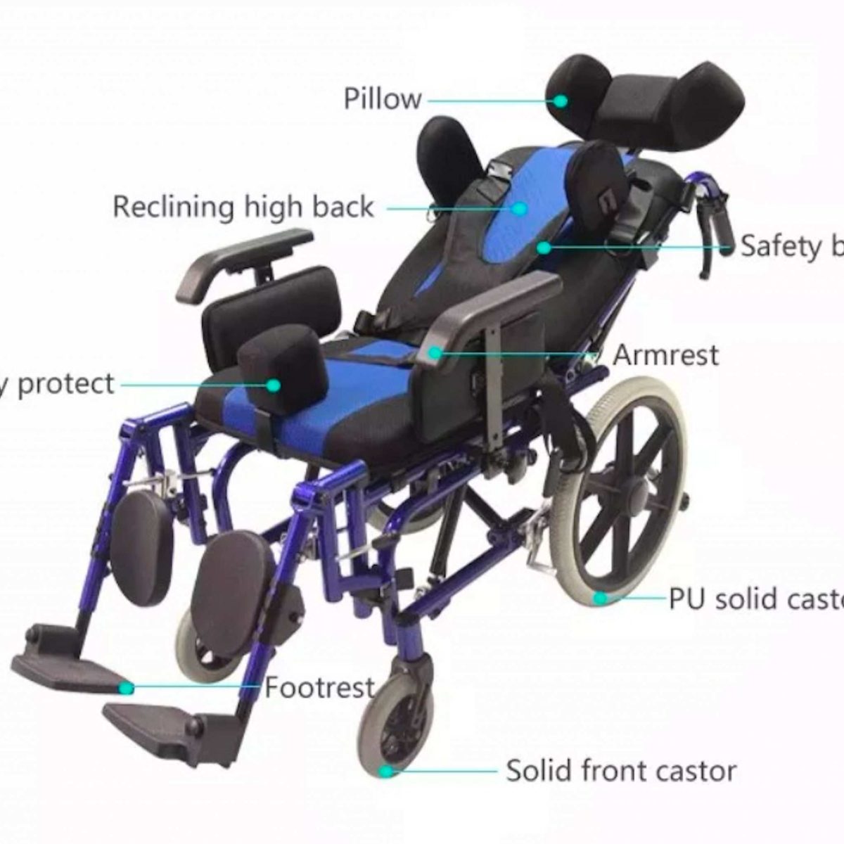 Tilting Reclining Wheelchair For Adults With Cerebral Palsy