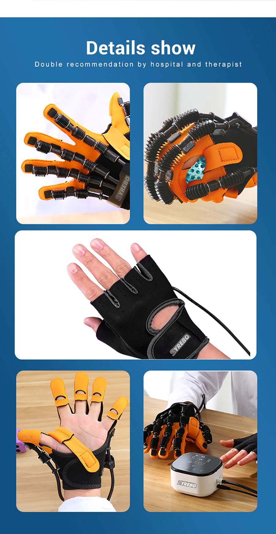 Finger Rehab Training Device: Rehabilitation Robot Gloves with Touch ...