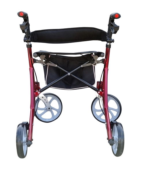 4-Wheel Rollator Deluxe - Folding Walking Frame for Elderly and ...