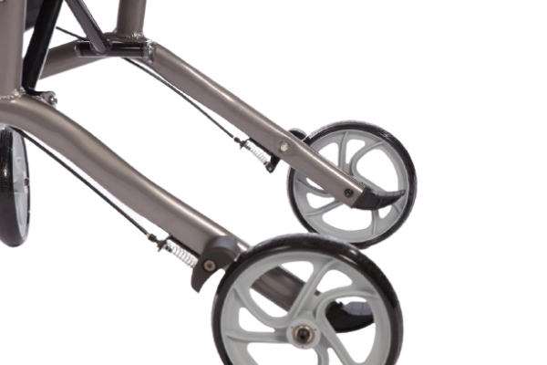 4-Wheel Rollator Deluxe - Folding Walking Frame for Elderly and ...