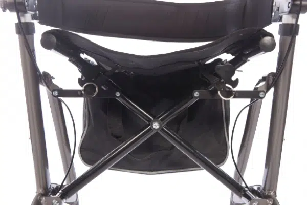 4-Wheel Rollator Deluxe - Folding Walking Frame for Elderly and ...