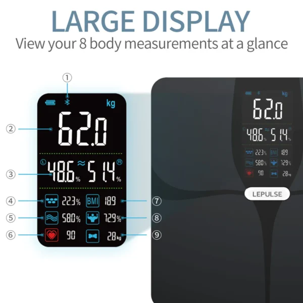 Lescale Corrective Training Body Fat Scale: A Multi-function Body Scale ...