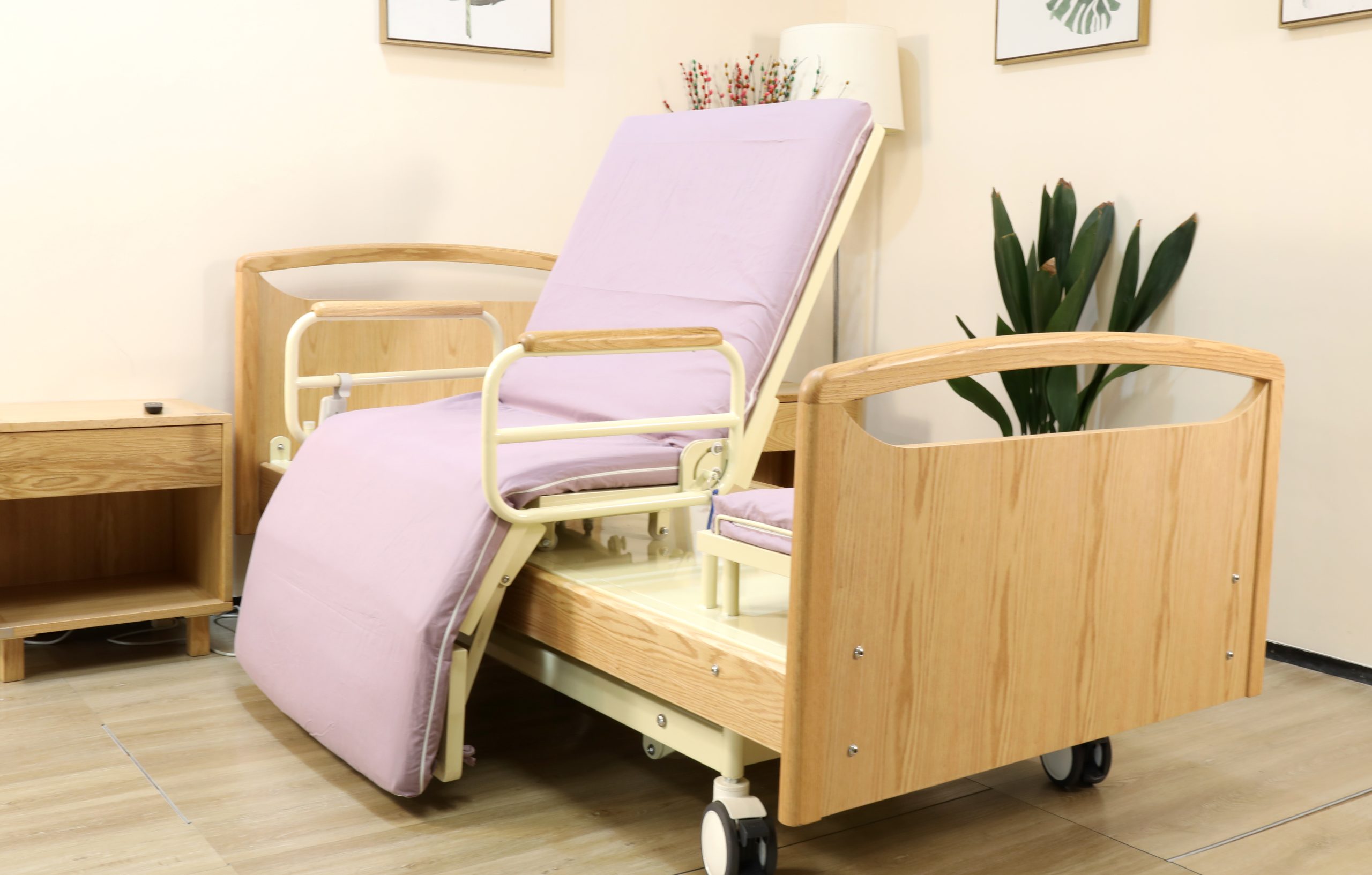 Adjustable Hospital Swivel Bed: Safe Stand Rotating Bed For Enhanced ...