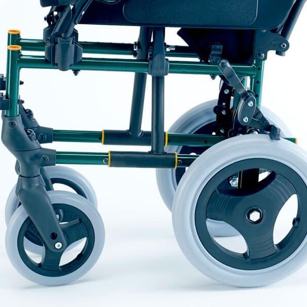 BREEZY Premium Manual Folding Wheelchair: Steel Wheelchair With ...