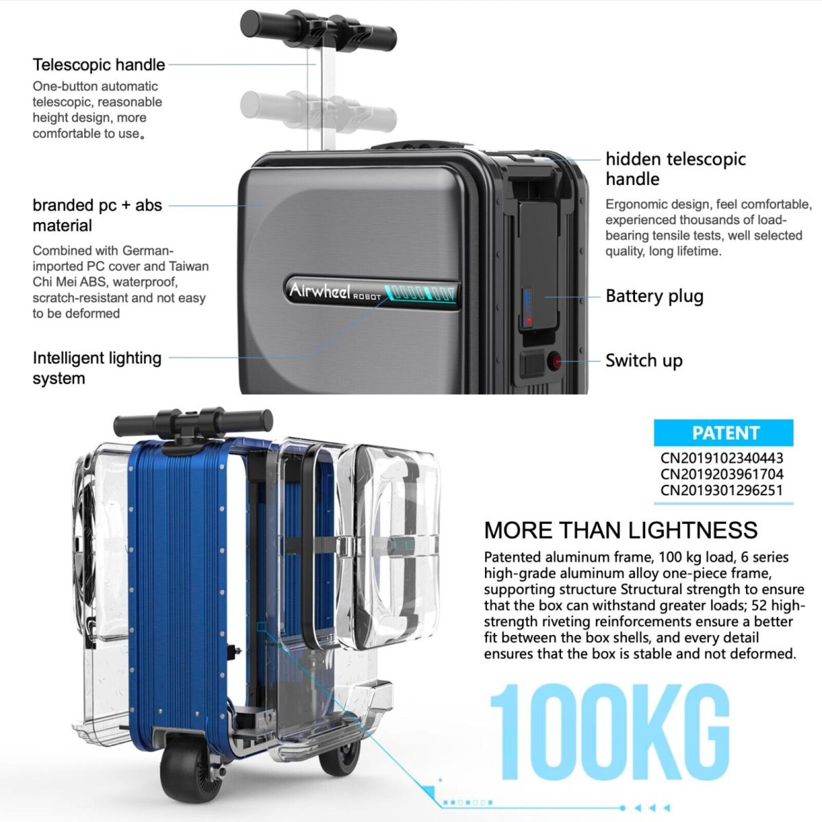 Airwheel Luggage SE3 Mini T: A Rideable Suitcase for Adults in UAE