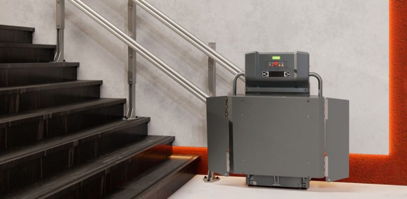 Experience LOGIC Inclined Platform Lift For Straight Stairs